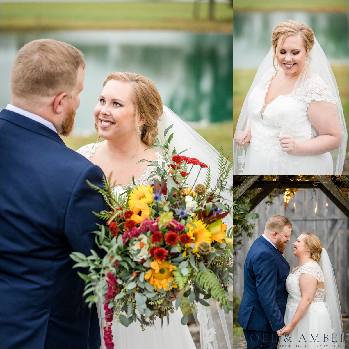 Kelsey & Sam // Colorful Fall Farm Wedding | Joel and Amber Photography
