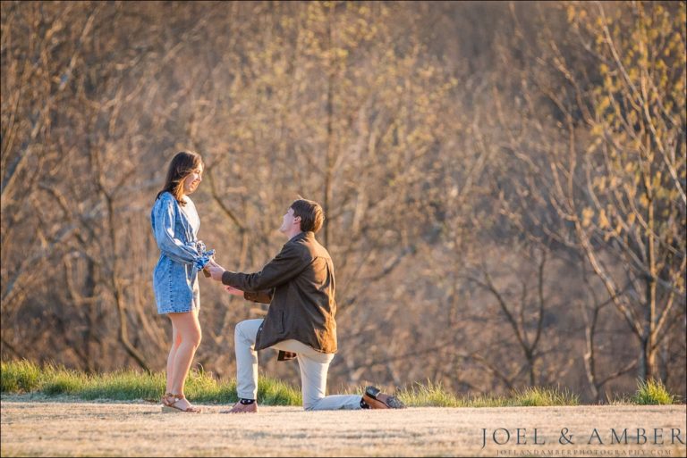 Olivia & Sam // Surprise Sunset Proposal at The Ledges | Joel and Amber ...