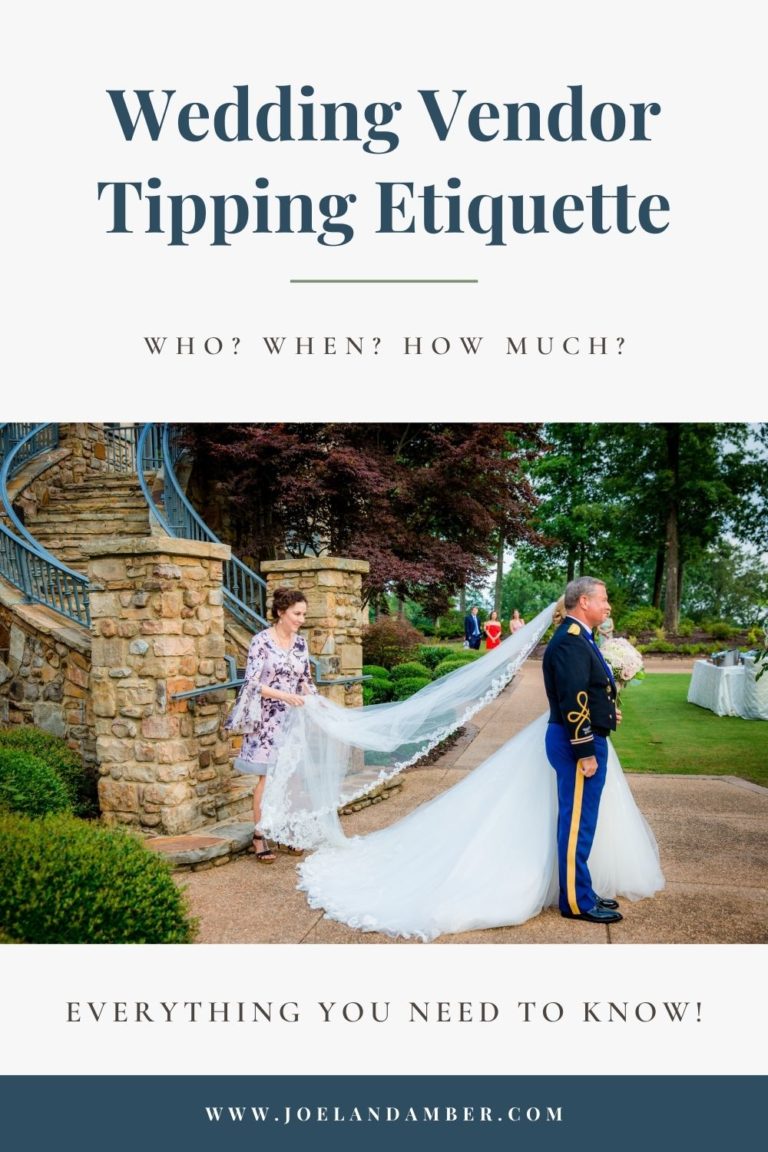 Tipping Etiquette: When and How To Tip At Your Wedding | Joel and Amber ...