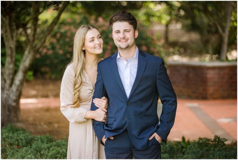 Morgan & Connor // Romantic Garden Engagement Session | Joel and Amber ...