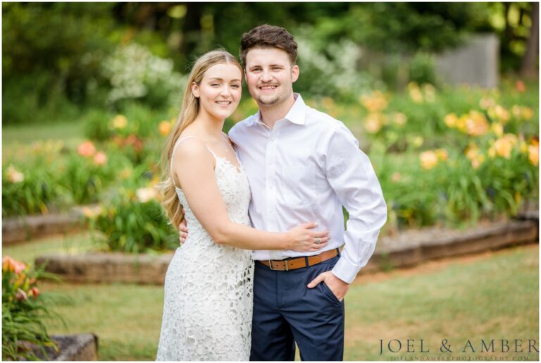 Morgan & Connor // Romantic Garden Engagement Session | Joel and Amber ...