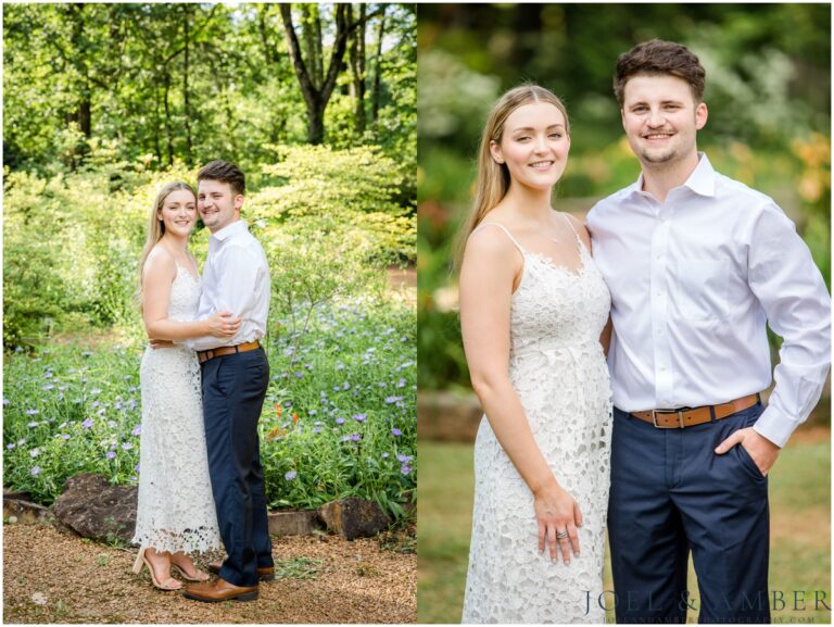 Morgan & Connor // Romantic Garden Engagement Session | Joel and Amber ...