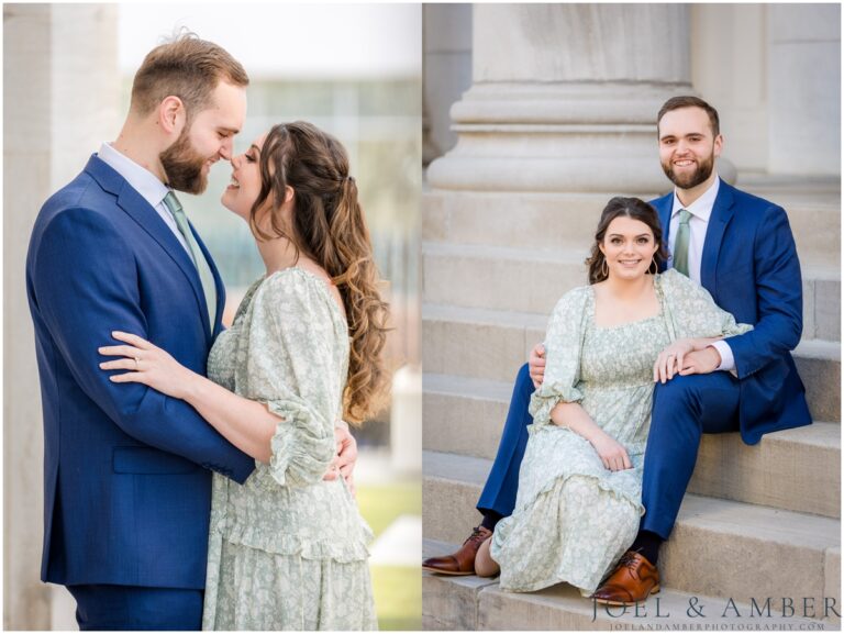 Sarah & Jackson // Golden Winter Downtown Engagement Session | Joel and ...