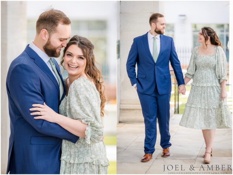Sarah & Jackson // Golden Winter Downtown Engagement Session | Joel and ...