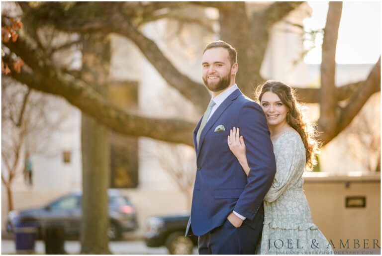 Sarah & Jackson // Golden Winter Downtown Engagement Session | Joel and ...