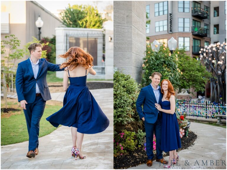 Rachel & Jared // Classic Downtown Huntsville Engagement Session | Joel ...